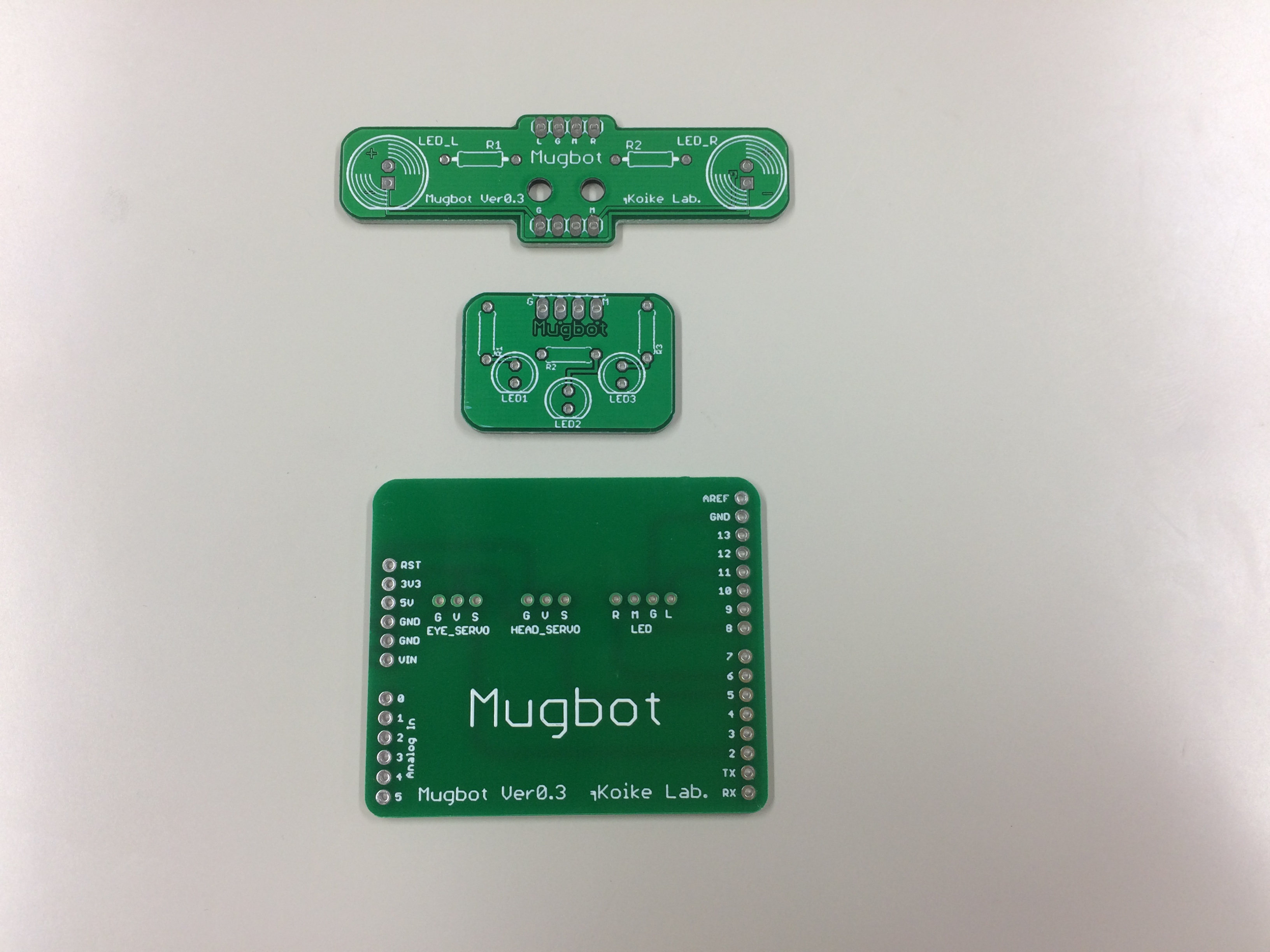 マグボットのプチ量産化用基板 | Making Mugbot マグボットの作り方